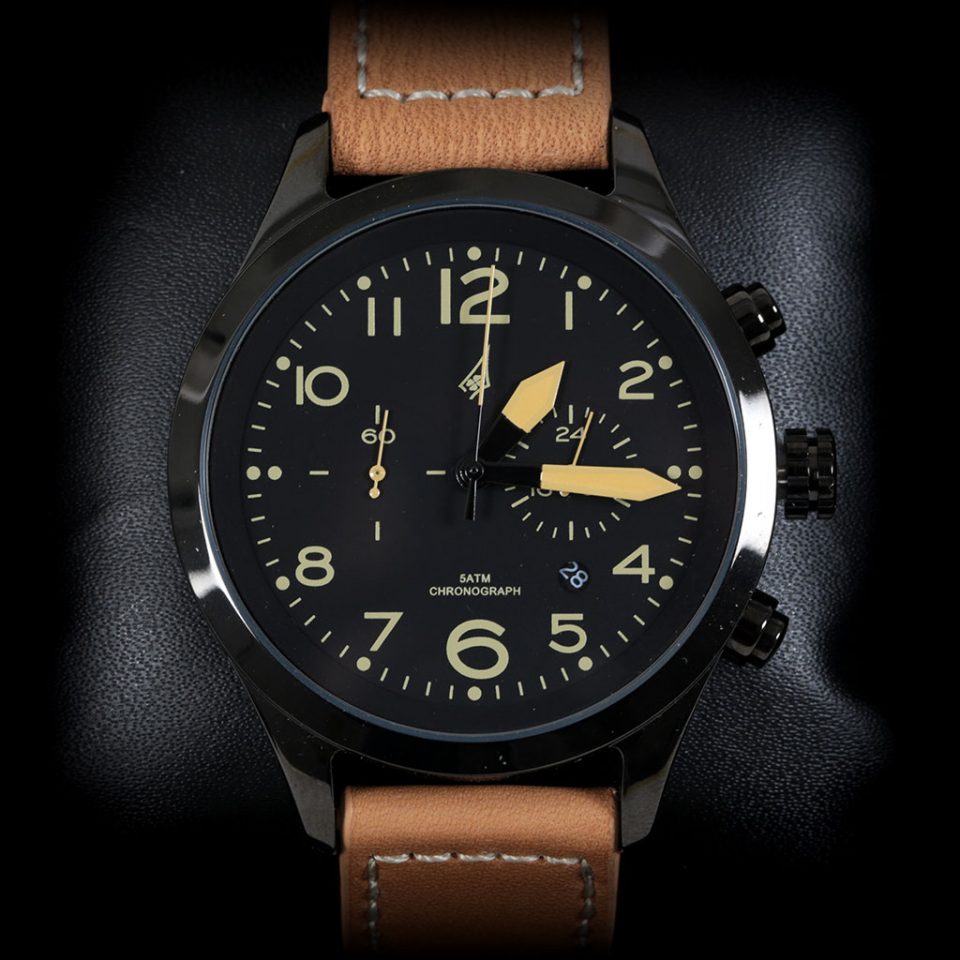 Montre Chronographe Flyback en Vol Bracelet en Cuir — Dassault Aviation ...