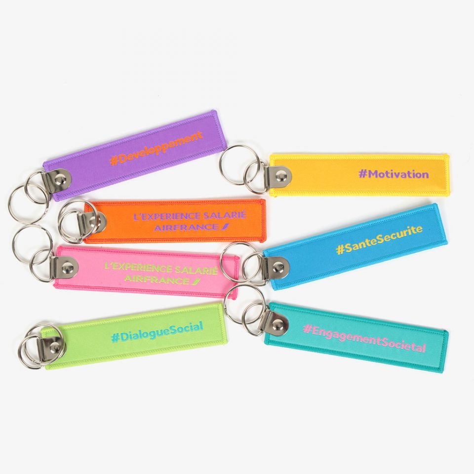 Colored Woven Remove Keychain — Air France | AME