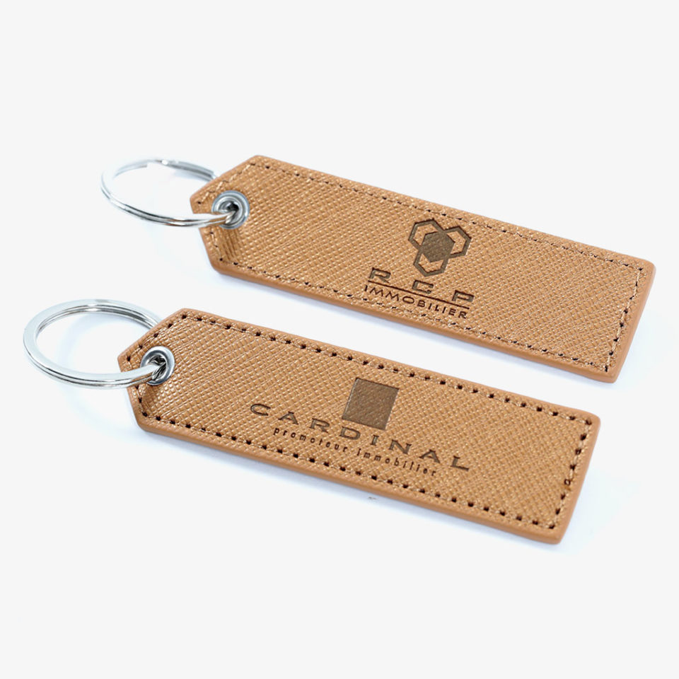 Leather Remove Keychain — Cardinal | AME